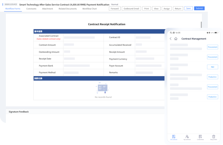 Contract Management | Standard OA Platform | e-office