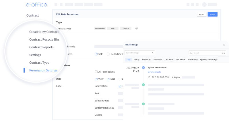 Contract Management | Standard OA Platform | e-office
